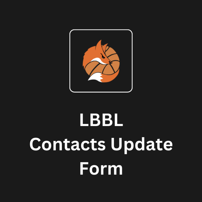 LBBL Online Forms - Leicester Basketball League